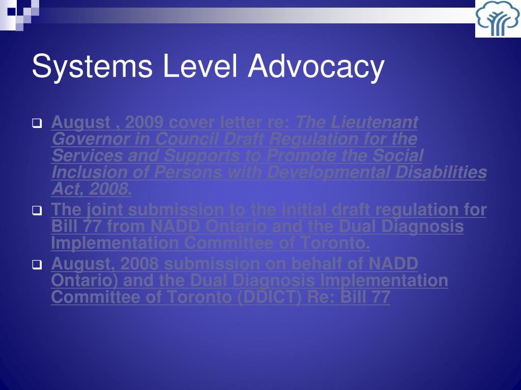 PPT - How Can the APSAO and NADD Ontario Work Together to Support ...