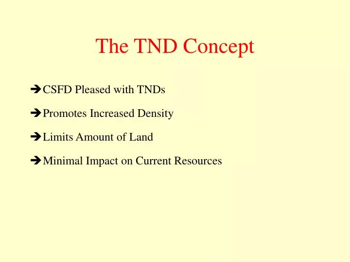 PPT - The TND Concept PowerPoint Presentation, free download - ID:4127025