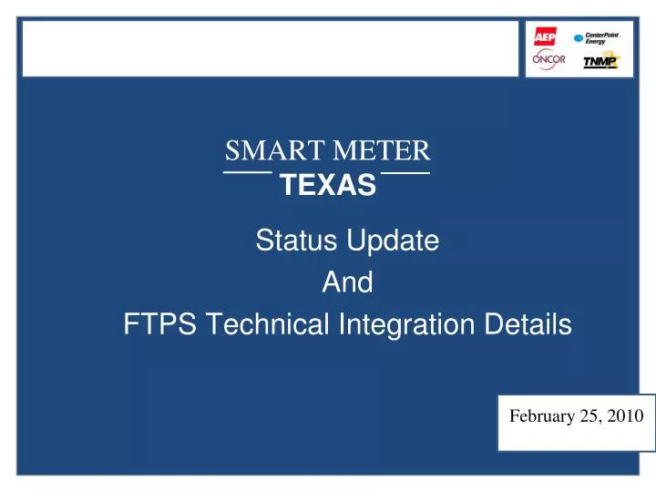 PPT - SMART METER TEXAS PowerPoint Presentation, free download - ID:4127334