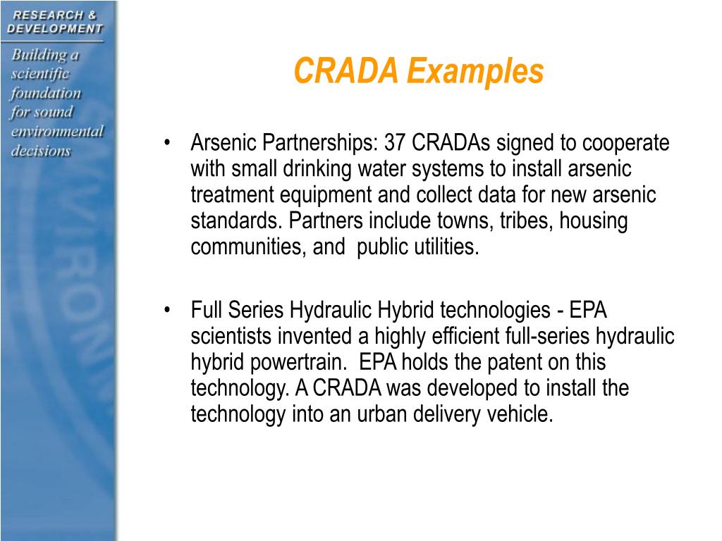 PPT - Environmental Protection Agency Federal Technology Transfer ...