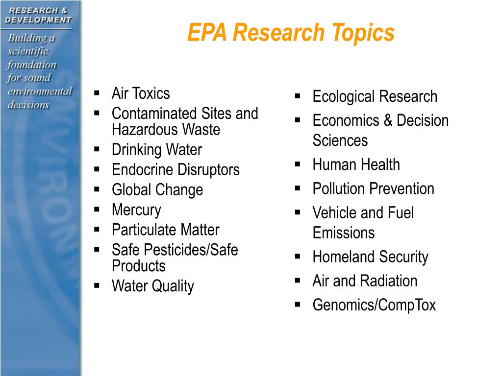 PPT - Environmental Protection Agency Federal Technology Transfer ...
