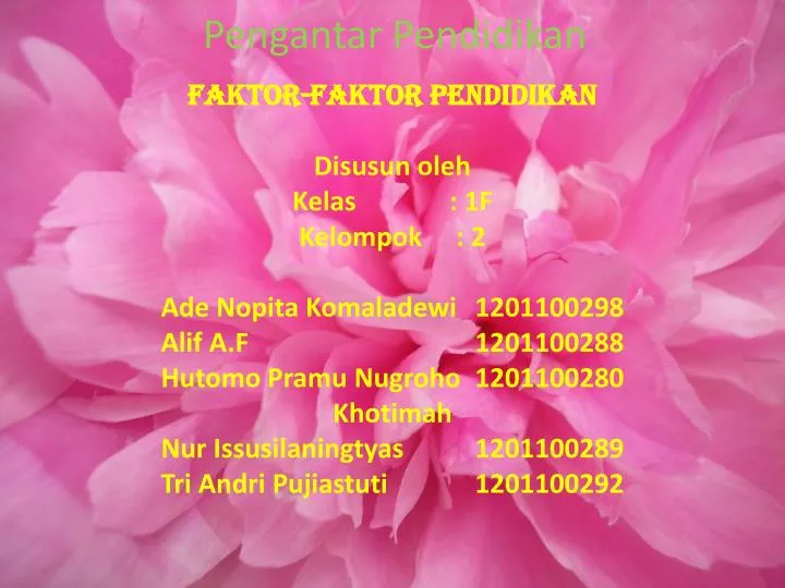 PPT - Pengantar Pendidikan PowerPoint Presentation, free download - ID ...