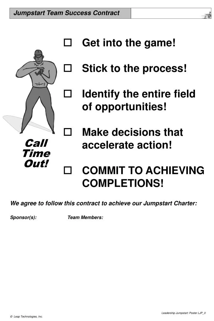 PPT - Jumpstart Team Success Contract PowerPoint Presentation, free ...