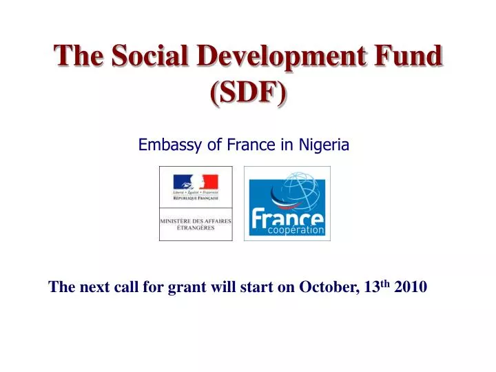 PPT - The Social Development Fund (SDF) PowerPoint Presentation, free ...