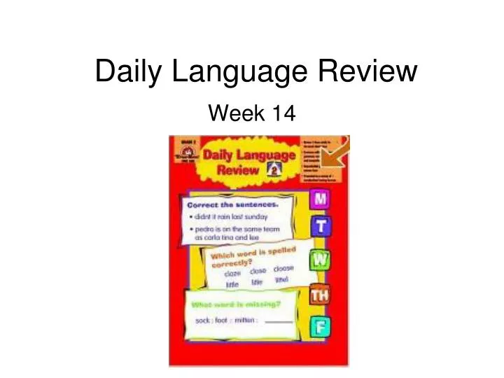 PPT - Daily Language Review PowerPoint Presentation, free download - ID ...