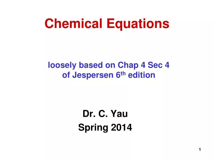 PPT - Chemical Equations PowerPoint Presentation, free download - ID ...