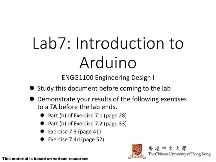 PPT - Lab7: Introduction to Arduino PowerPoint Presentation, free download - ID:4130450