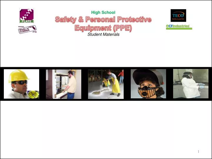 PPT - High School Safety & Personal Protective Equipment (PPE) Student ...