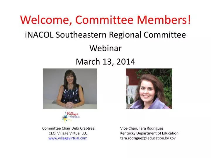 PPT - Welcome, Committee Members! PowerPoint Presentation, free ...