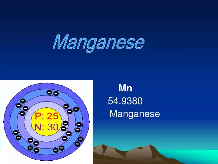 PPT - Mn 54.9380 Manganese PowerPoint Presentation, free download - ID ...
