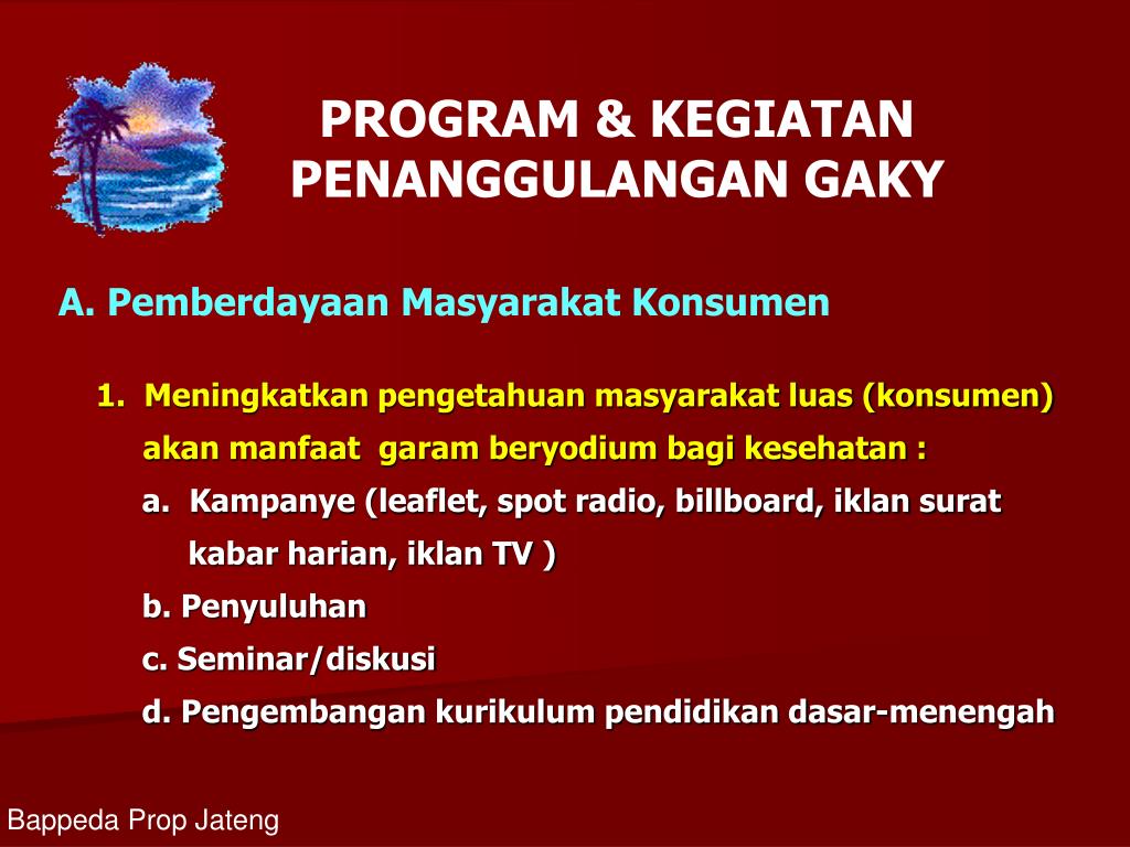 PPT - PENANGANAN GANGGUAN AKIBAT KEKURANGAN YODIUM (GAKY) PowerPoint ...