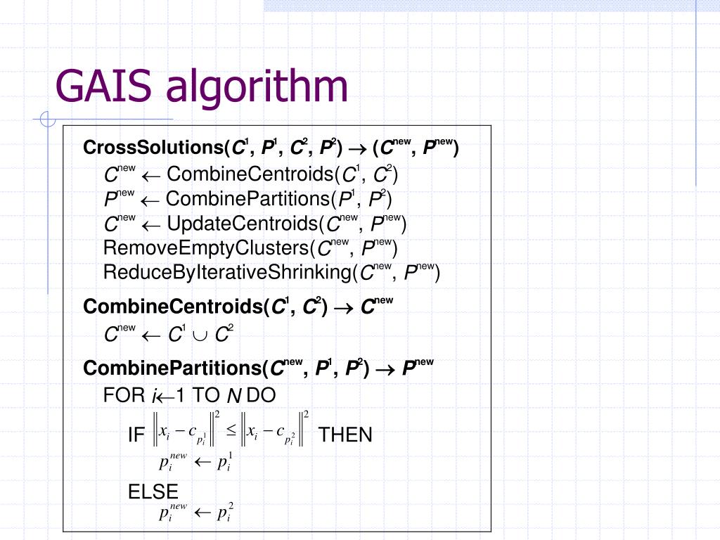 Ppt Genetic Algorithm Using Iterative Shrinking For Solving Clustering Problems Powerpoint