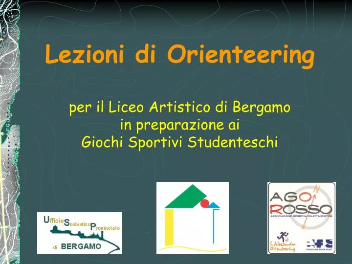 PPT - ORIENTEERING PowerPoint Presentation, free download - ID:4135285