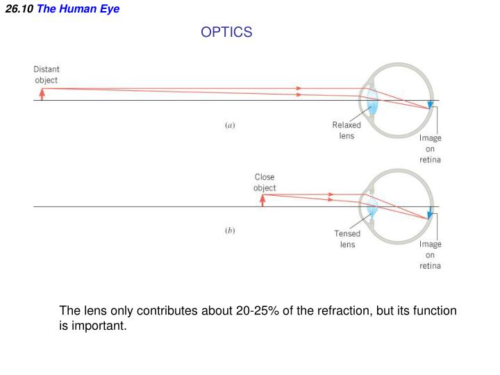 PPT - Chapter 26. The Refraction of Light: Lenses and Optical ...