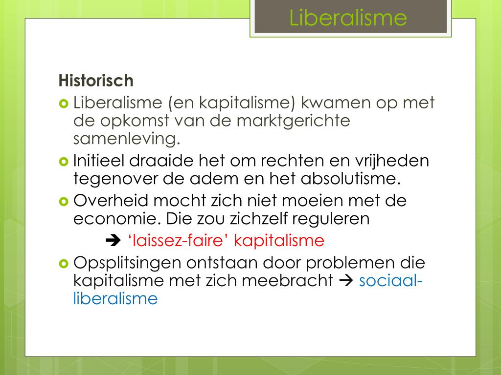 PPT - Politieke ideologieën PowerPoint Presentation, free download - ID ...