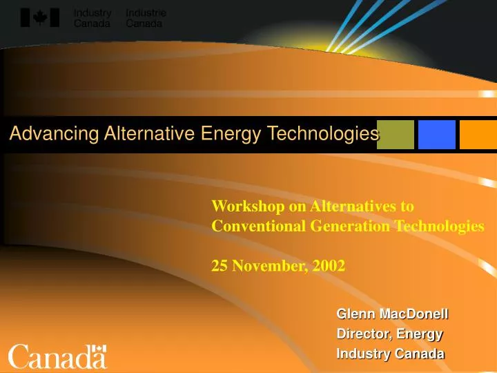 PPT - Advancing Alternative Energy Technologies PowerPoint Presentation ...