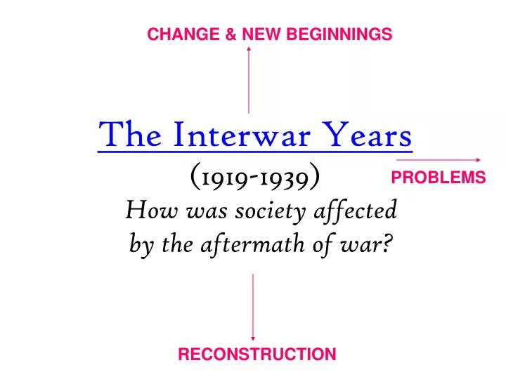 PPT - The Interwar Years (1919-1939) PowerPoint Presentation, free ...