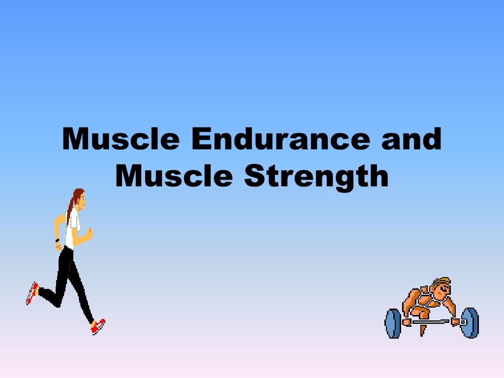 Ppt Muscle Endurance And Muscle Strength Powerpoint Presentation