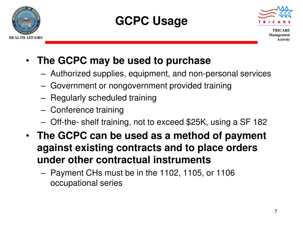 PPT - TRICARE Acquisition Directive (TAD) Governmentwide Commercial ...