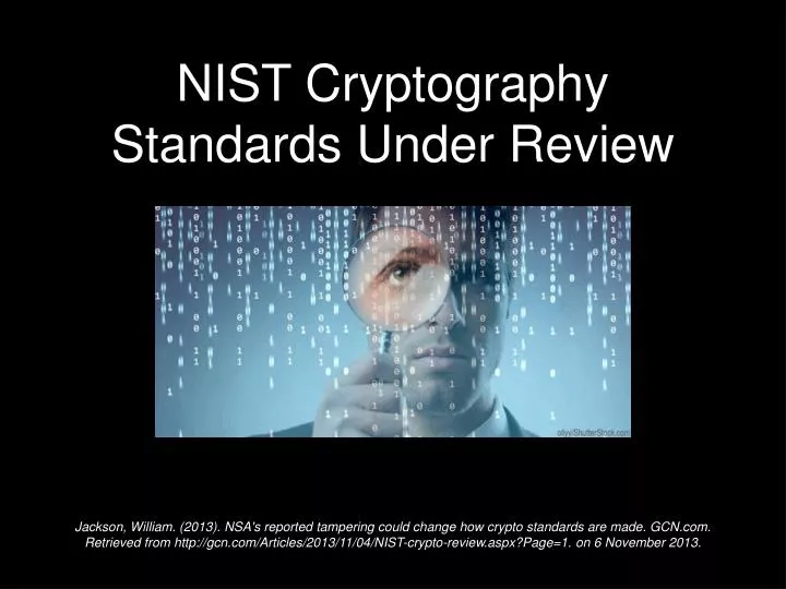 PPT - NIST Cryptography Standards Under Review PowerPoint Presentation ...