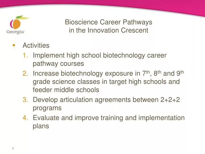 PPT - Bioscience Career Pathways in the Innovation Crescent PowerPoint ...