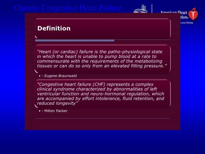 PPT - Low-Output Heart Failure Systolic Heart Failure (HFREF ...