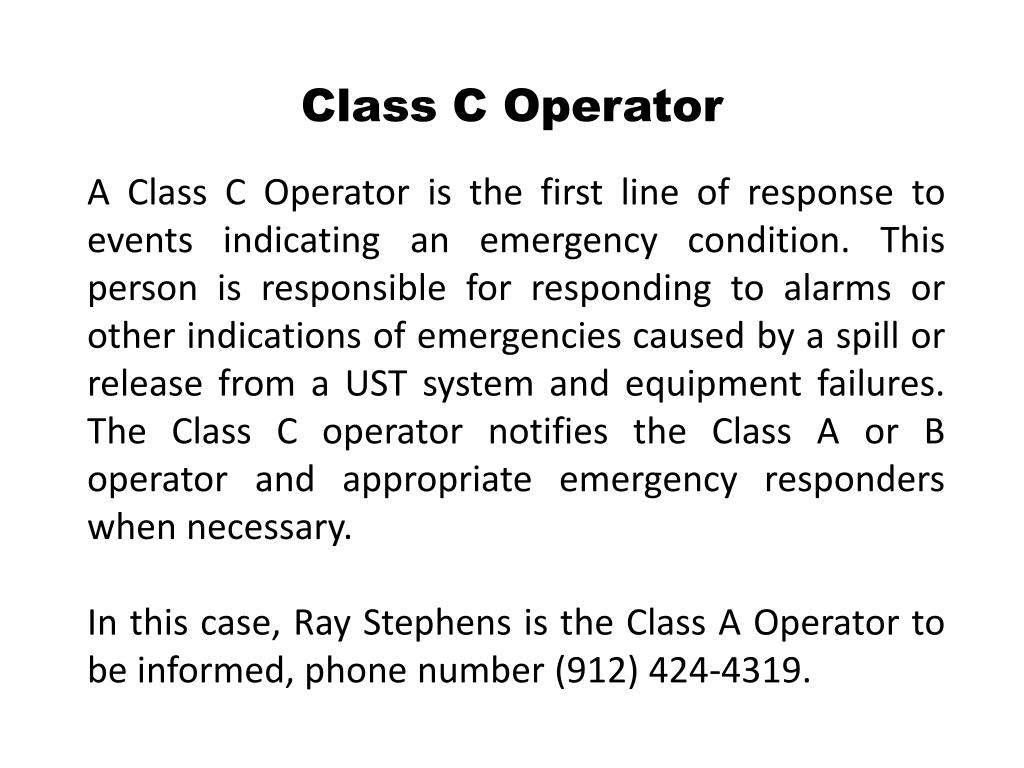 Ppt Class C Operator Training Powerpoint Presentation Free Download Id4140895