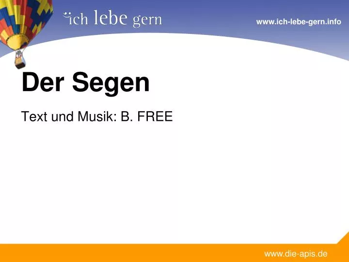 PPT - Der Segen PowerPoint Presentation, free download - ID:4140920