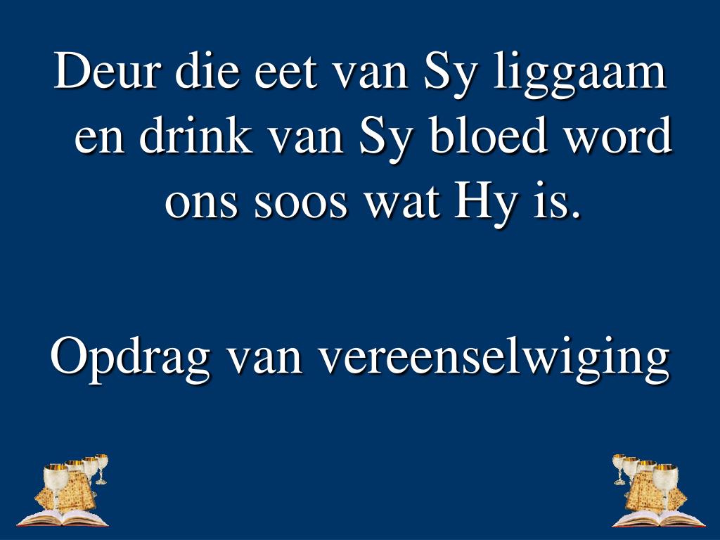 PPT - Die 7 Feeste van God Simbole van ‘n lewe van oorwinning ...