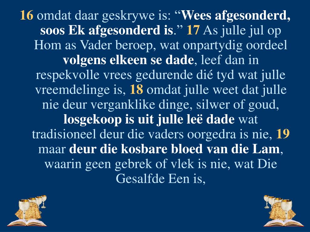 PPT - Die 7 Feeste van God Simbole van ‘n lewe van oorwinning ...