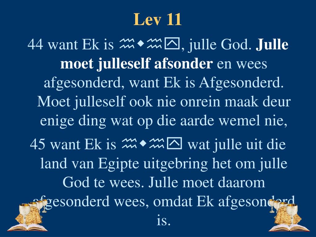 PPT - Die 7 Feeste van God Simbole van ‘n lewe van oorwinning ...