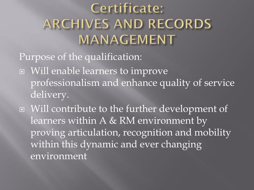 PPT - South African Qualifications Authority REGISTERED QUALIFICATION ...