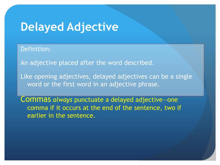Delayed Synonym