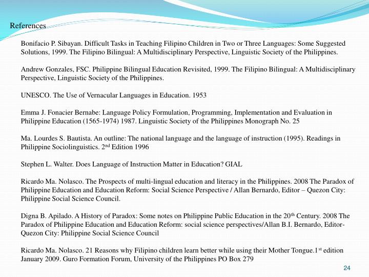 PPT - Language-in-Education Policy Making in the Philippines Hon ...