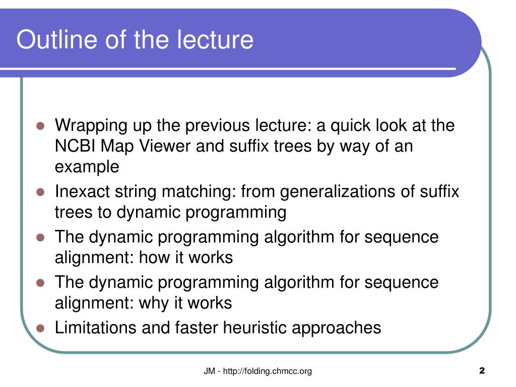 Ppt Introduction To Bioinformatics Lecture Iv Sequence Similarity And Dynamic Programming