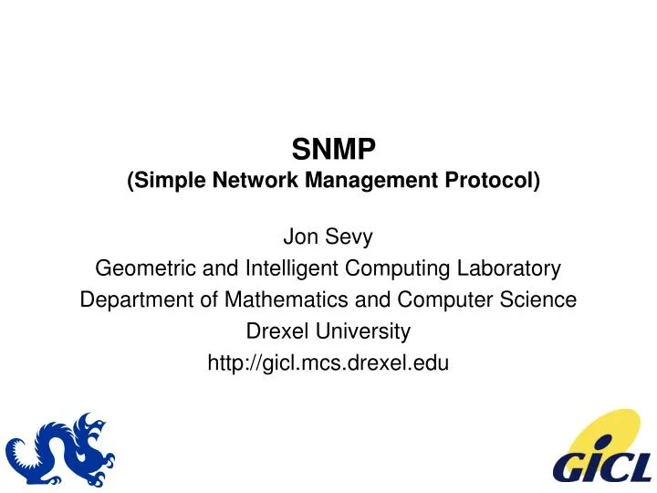 PPT - SNMP (Simple Network Management Protocol) PowerPoint Presentation ...