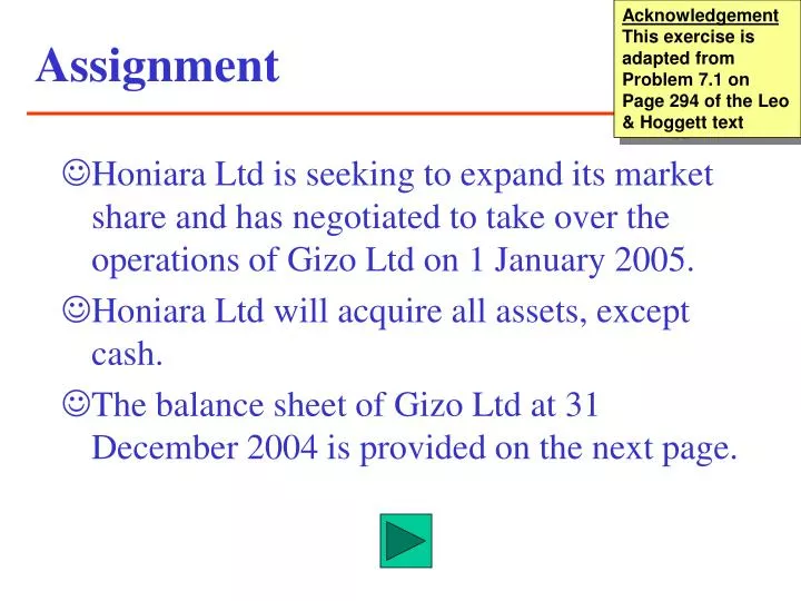 PPT - Assignment PowerPoint Presentation, free download - ID:4146317