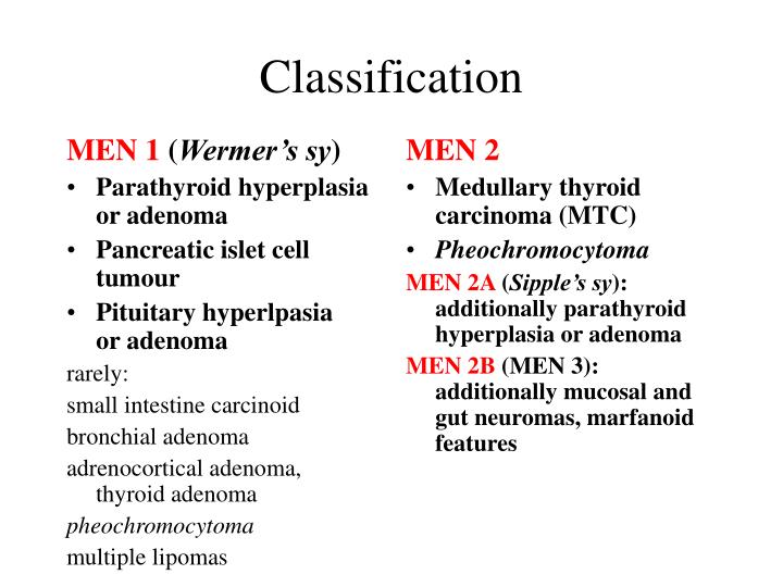 PPT - MEN - multiple endocrine neoplasia PowerPoint Presentation - ID ...