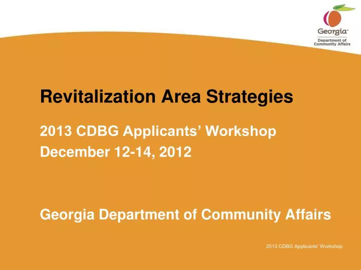 PPT - Revitalization Area Strategies PowerPoint Presentation, free ...