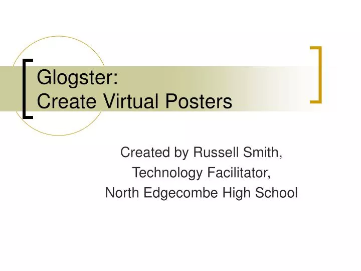 PPT - Glogster: Create Virtual Posters PowerPoint Presentation, free ...