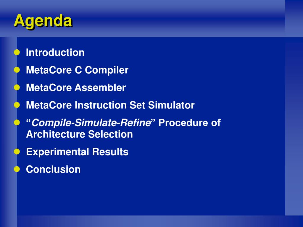 Ppt Architecture Selection Of A Flexible Dsp Core Using Re