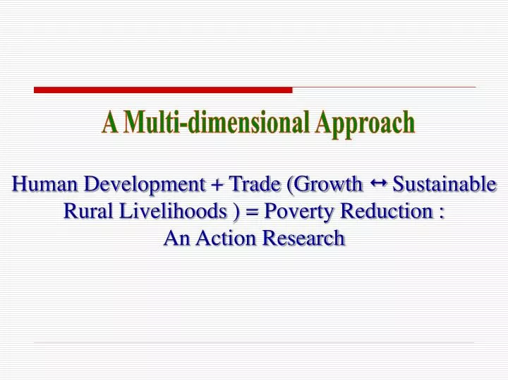 PPT - A Multi-dimensional Approach PowerPoint Presentation, free ...
