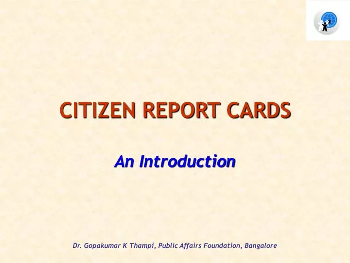 PPT - CITIZEN REPORT CARDS PowerPoint Presentation, free download - ID ...