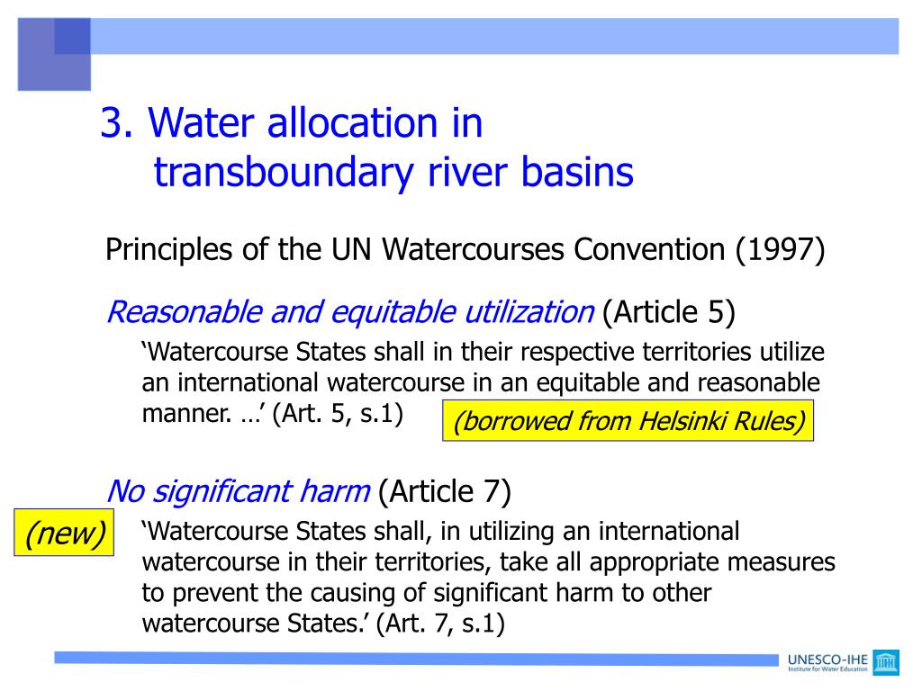 PPT - Water conflicten in een globale context Onderken wederzijdse ...
