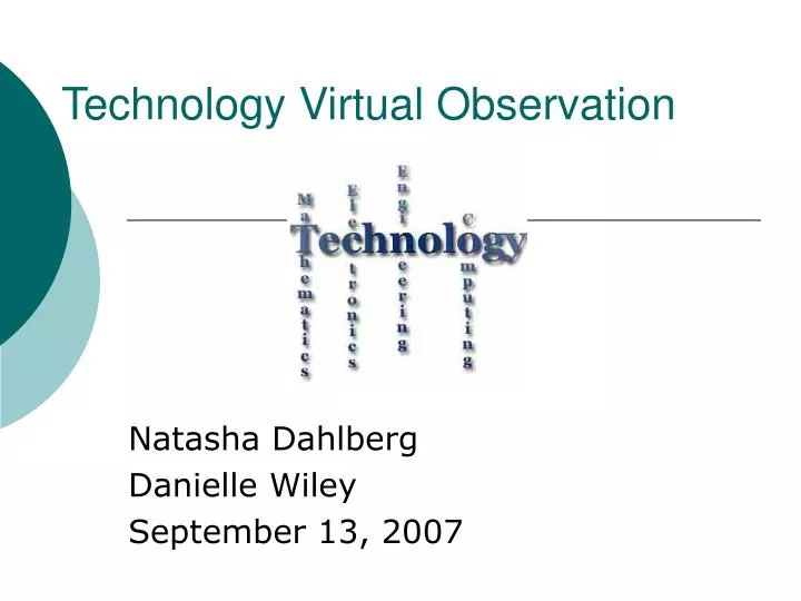 PPT - Technology Virtual Observation PowerPoint Presentation, free ...