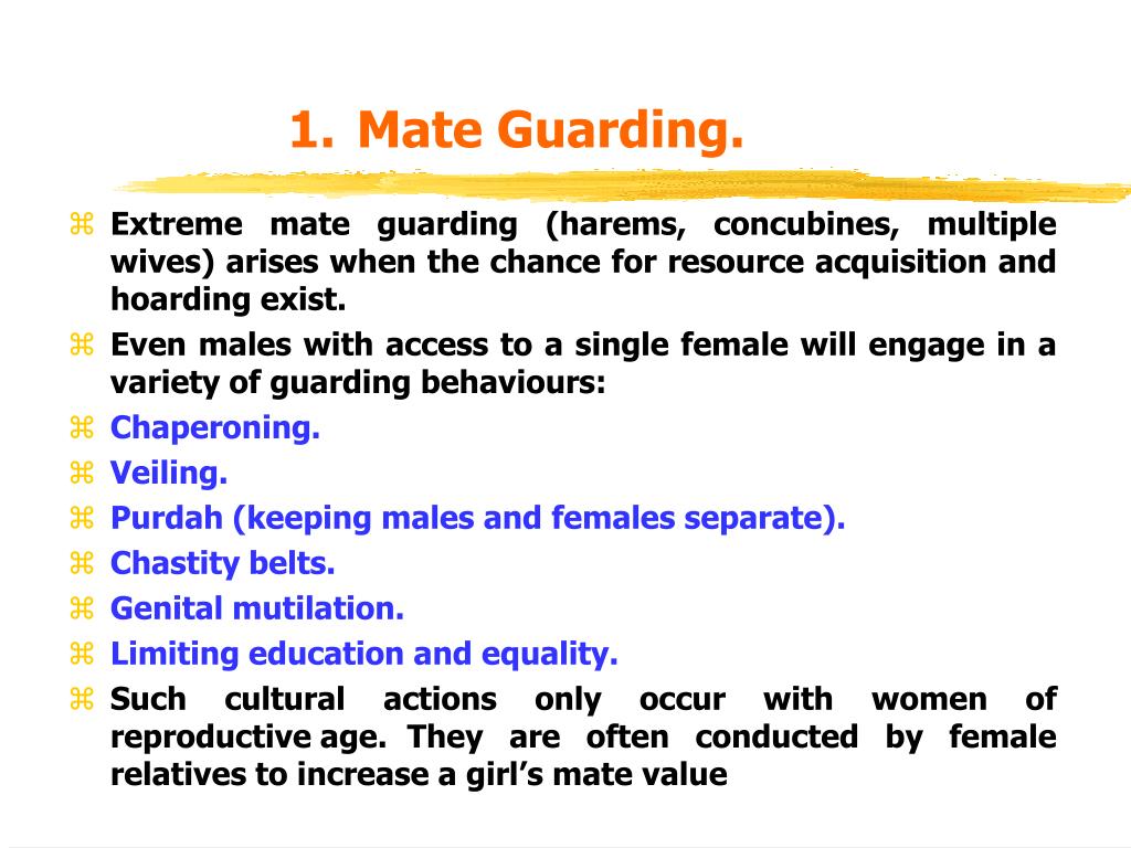 PPT - Evolutionary Psychology Lecture 8: Jealousy and Mate Retention ...