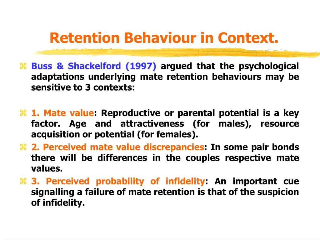 PPT - Evolutionary Psychology Lecture 8: Jealousy and Mate Retention ...