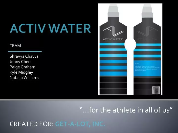 PPT - ACTIV WATER PowerPoint Presentation, free download - ID:4152603