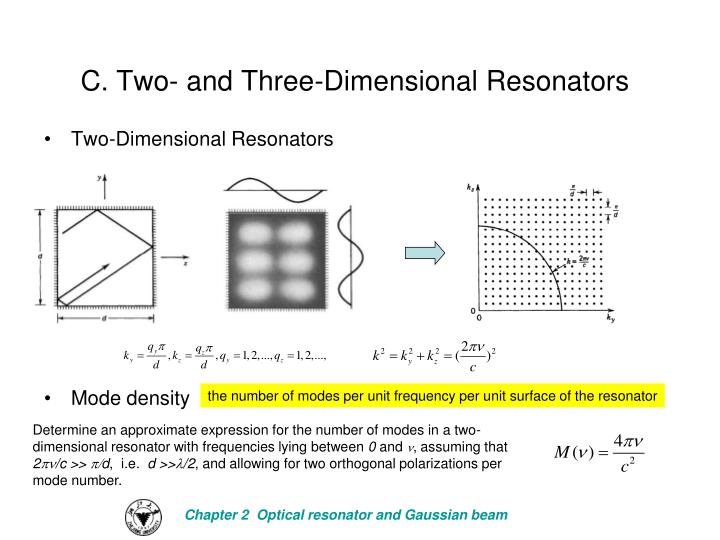 PPT - Chapter 2 Optical Resonator and Gaussian Beam optics PowerPoint ...
