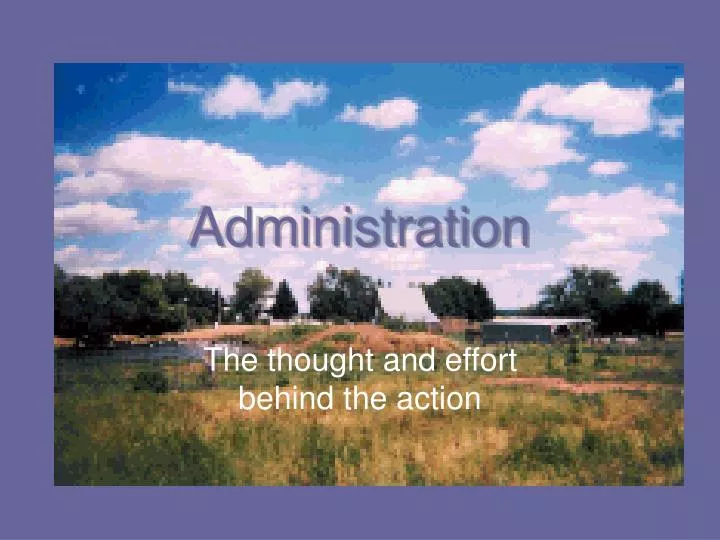 PPT - Administration PowerPoint Presentation, free download - ID:4153701